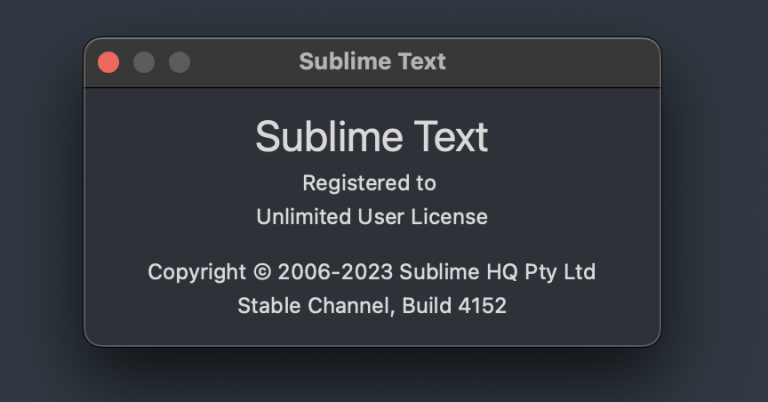 Mac版Sublime Text 4152 激活 - SKILL.NULL